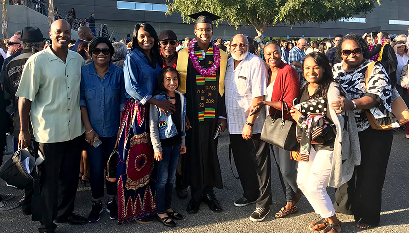 Landon X Stubblefield Graduates Santiago High School – The Family ...